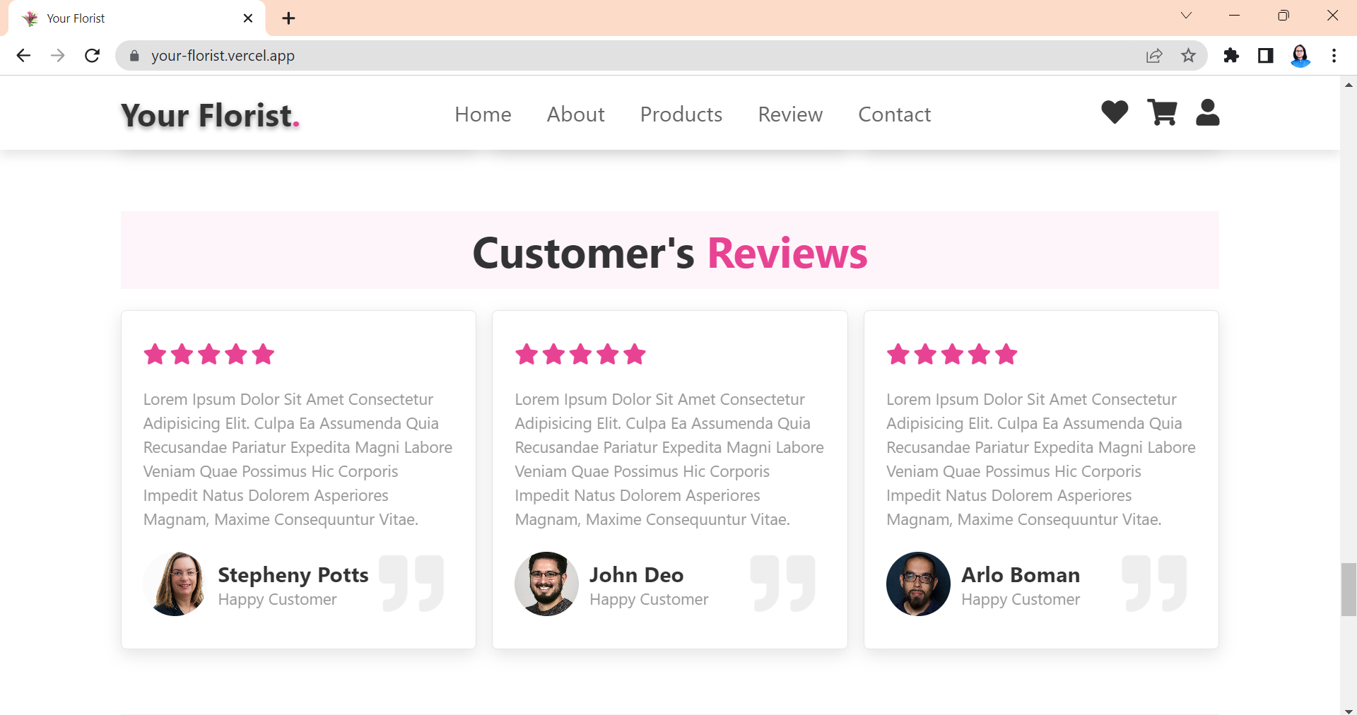 GitHub - pragati-tripathi05/Your-Florist: A responsive, simple HTML-CSS website for ordering ...