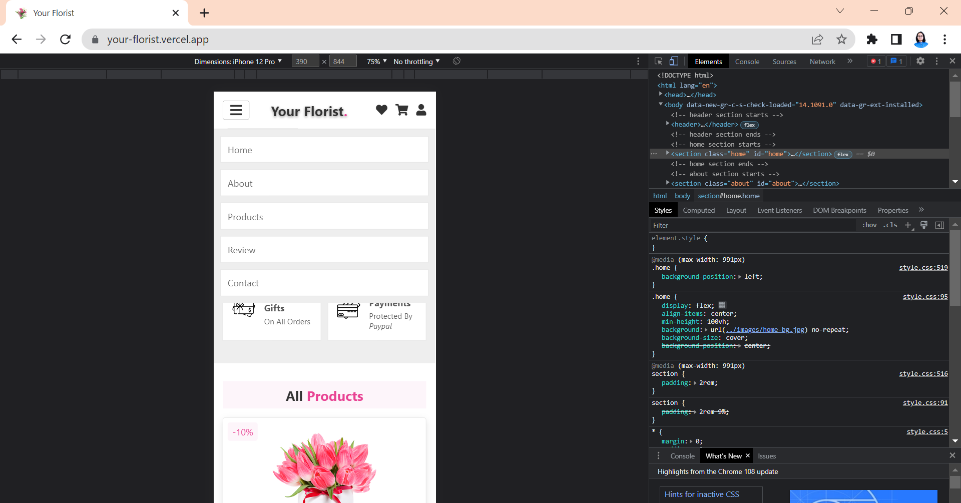 GitHub - pragati-tripathi05/Your-Florist: A responsive, simple HTML-CSS website for ordering ...