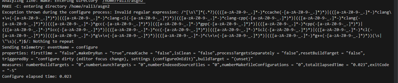 Exception thrown in output terminal related to Regex · Issue #468 · microsoft/vscode-makefile ...