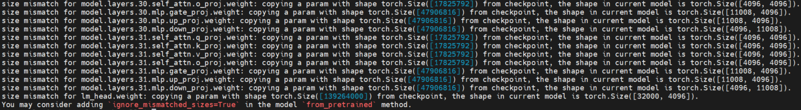 Size Mismatch Issue When Loading Bigdl Llm Int8 Model In Ipex · Issue 8952 · Intel Analytics 