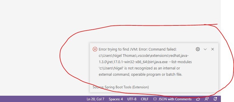 Spring Boot Dashboard Not Showing Spring Boot Projects In Vs Code · Issue 157 · Microsoft 7654
