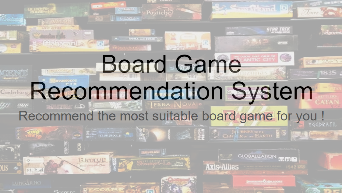 GitHub - ShaiNachmani/BG-Recommender_system: Borad Games Recommender_system