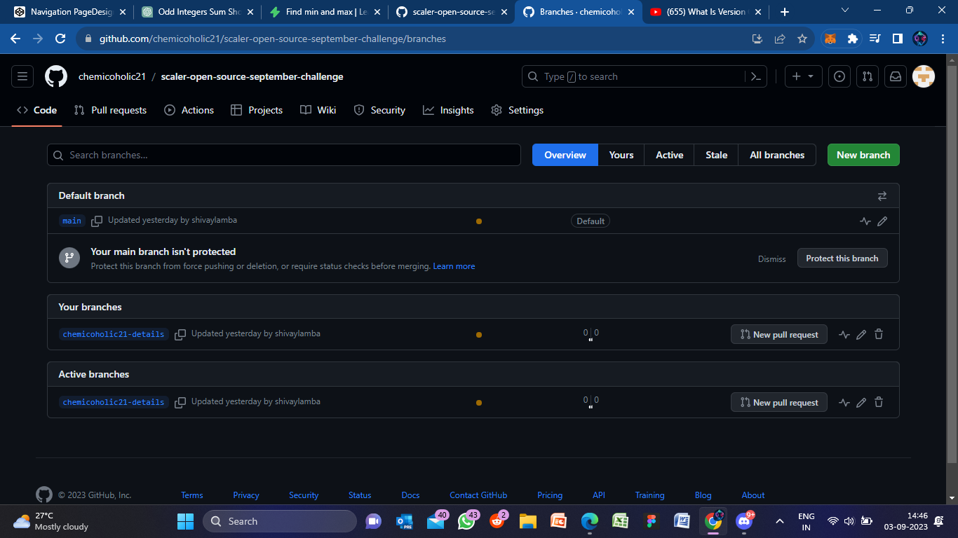 Challenge#1-#23 Taniya · Issue #232 · scaleracademy/scaler-open-source-september-challenge · GitHub