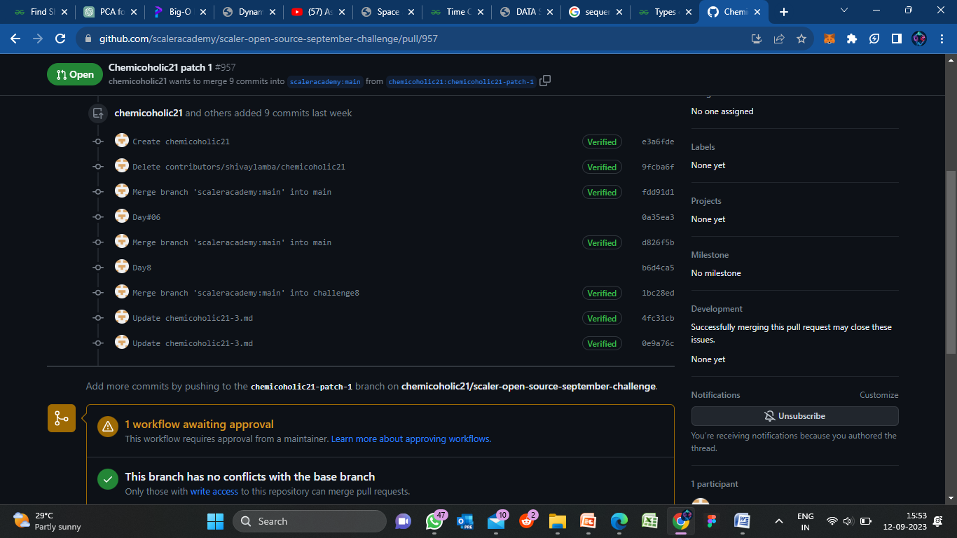 Challenge#1-#23 Taniya · Issue #232 · scaleracademy/scaler-open-source-september-challenge · GitHub