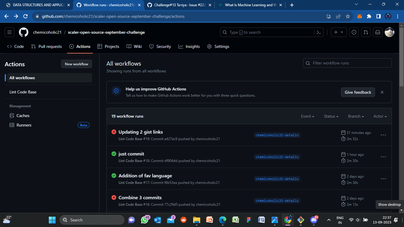 Challenge#1-#23 Taniya · Issue #232 · scaleracademy/scaler-open-source-september-challenge · GitHub
