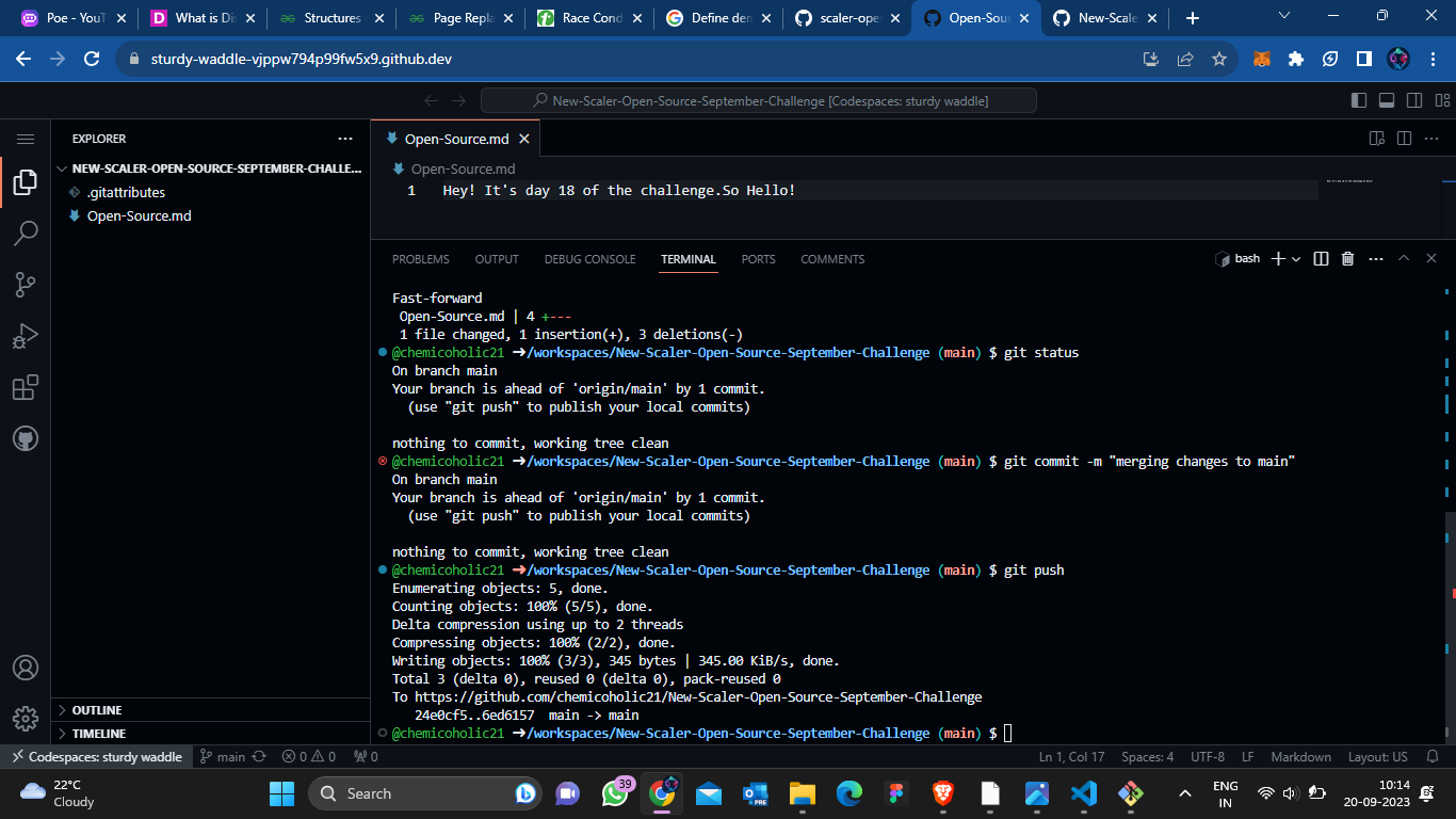 Challenge#1-#23 Taniya · Issue #232 · scaleracademy/scaler-open-source-september-challenge · GitHub