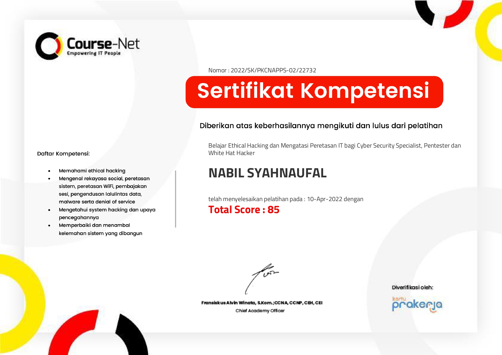 GitHub - nabilsynfl/Cyber-Security-Certification: Certification