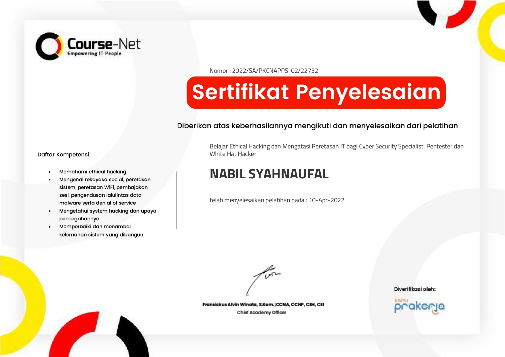 GitHub - nabilsynfl/Cyber-Security-Certification: Certification