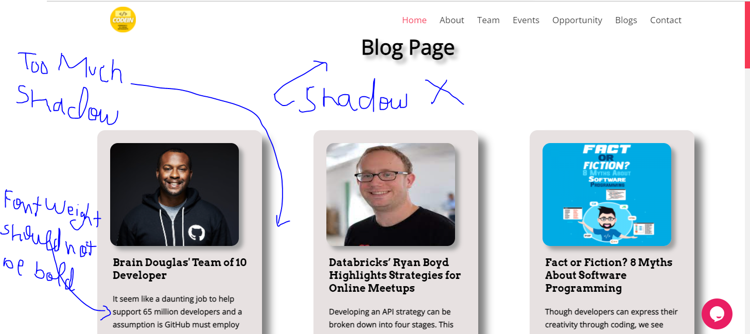 Blog Section Improvement · Issue #159 · SauravMukherjee44/CodeIN-Community-Website · GitHub