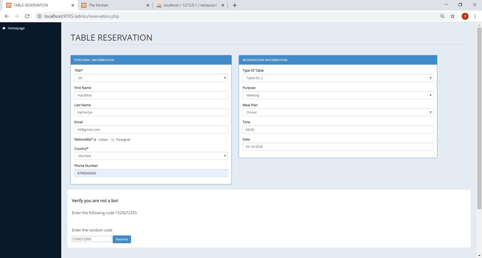 GitHub - yagnikpipaliya/Restaurant-Table-Reservation-System