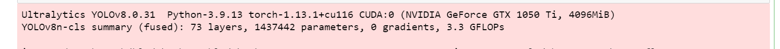 How to disable the output of this information? · Issue #922 · ultralytics/ultralytics · GitHub