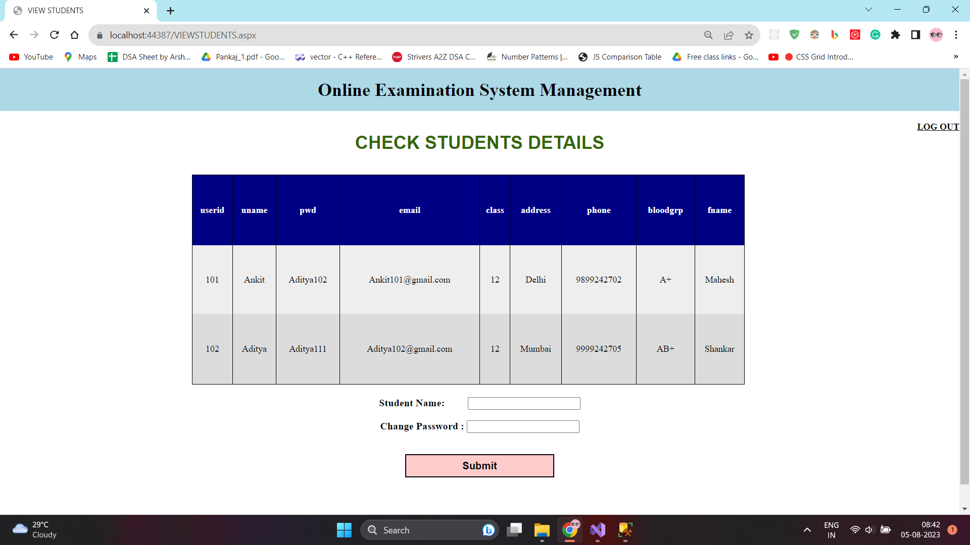 GitHub - himanshu-901/onlineExam: OnlineExam Project is based on Asp.net web Application that ...
