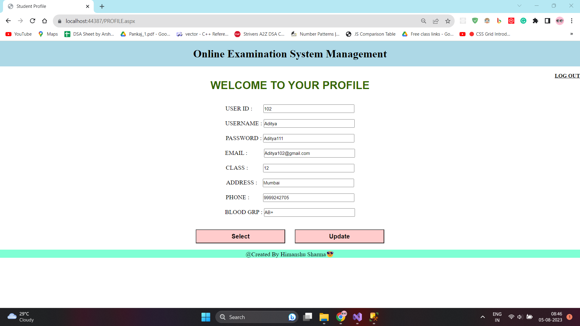 GitHub - himanshu-901/onlineExam: OnlineExam Project is based on Asp.net web Application that ...