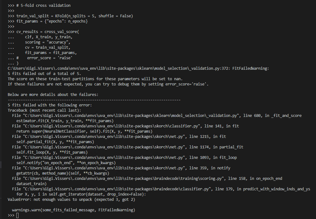 K-fold cross validation for cropped decoding does not work · Issue #422 · braindecode ...