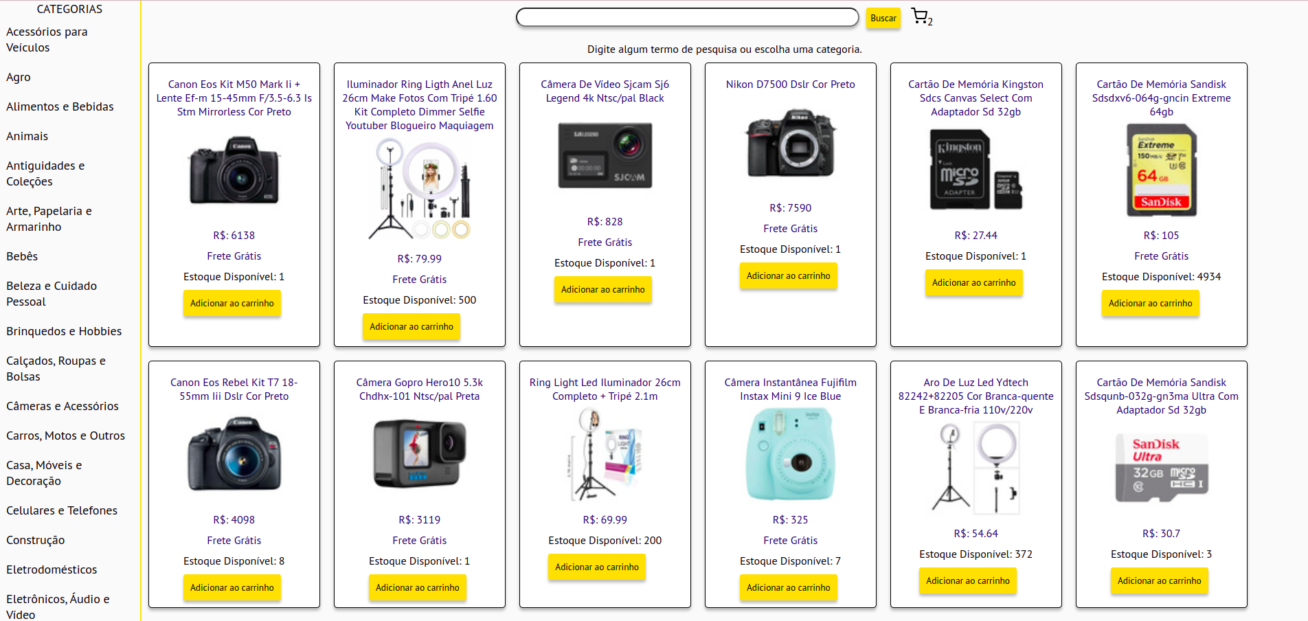 GitHub - amandapccs/e-commerce-react-project
