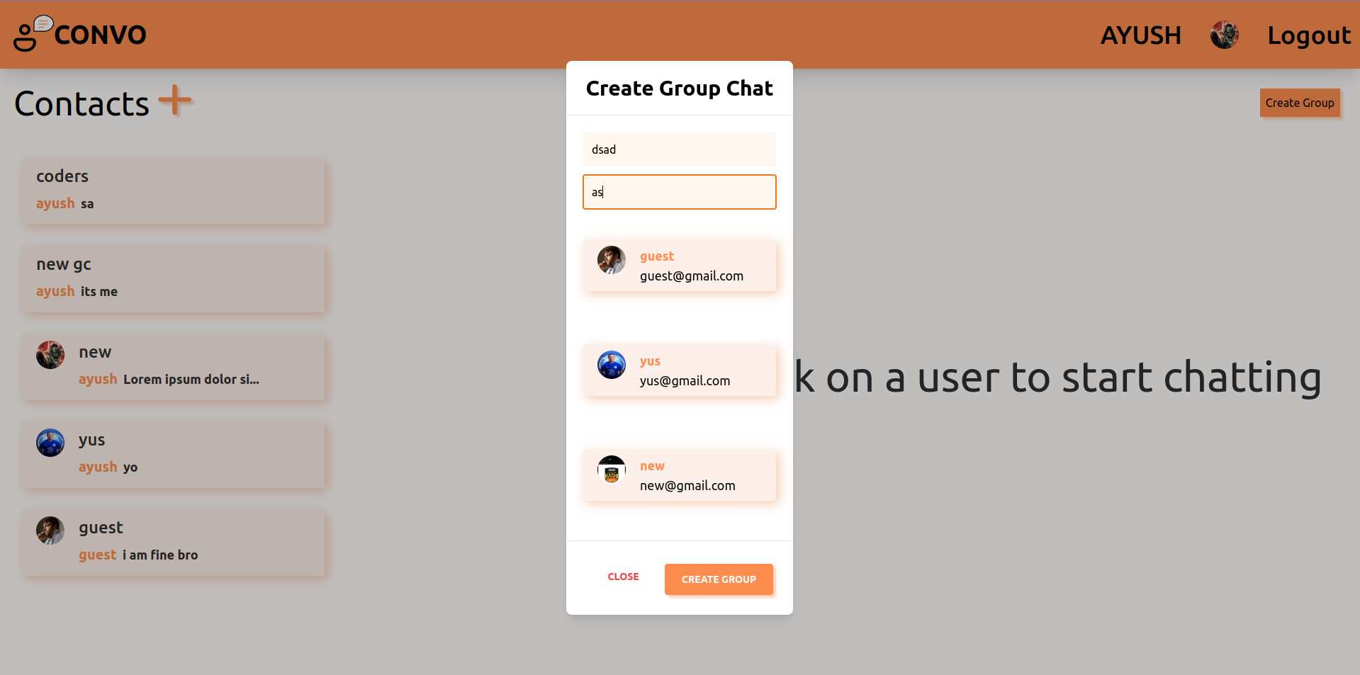 GitHub - Ayush0054/convo: chat application made using mern stack