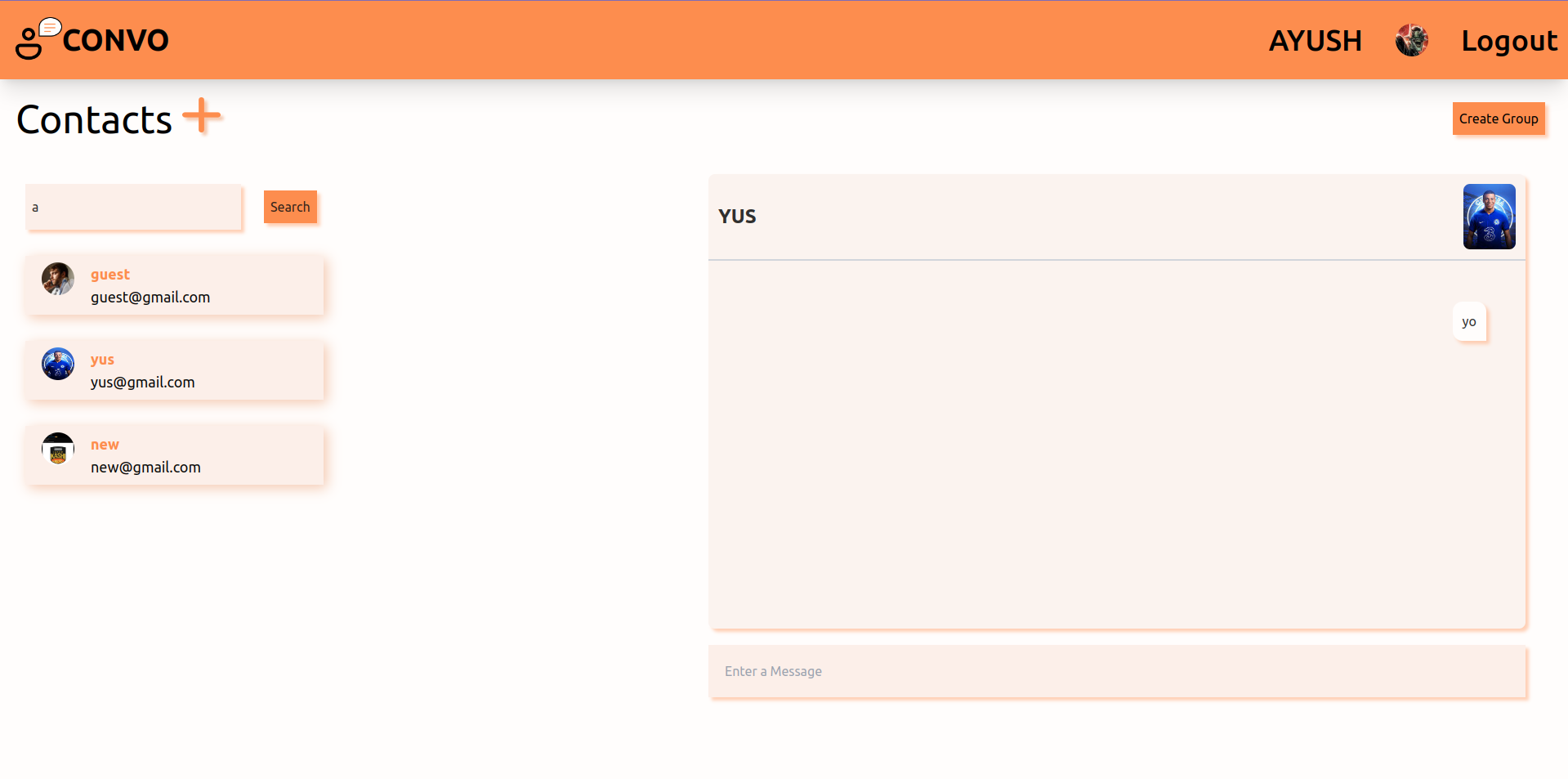 GitHub - Ayush0054/convo: chat application made using mern stack