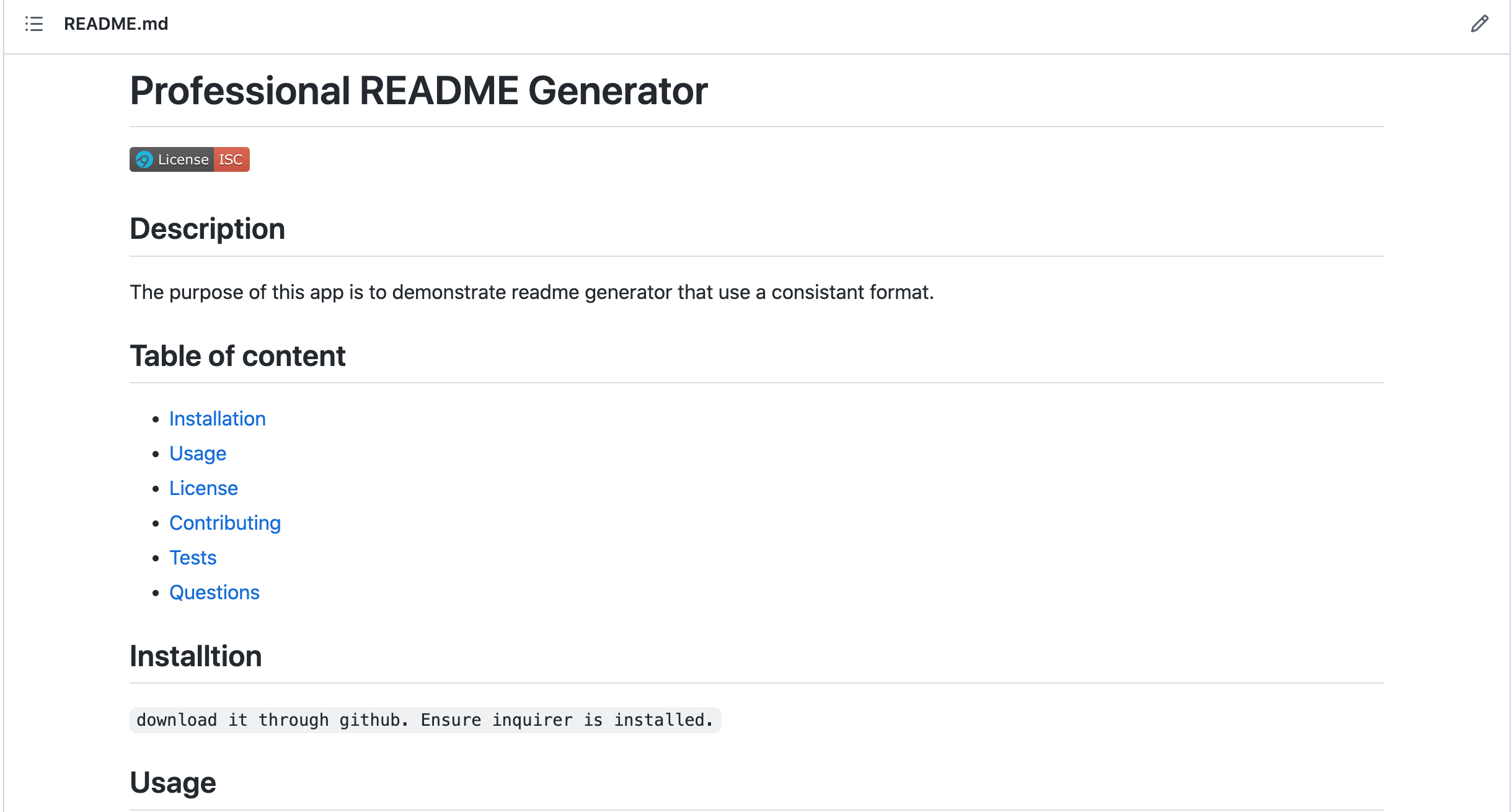 GitHub - nkamth/Professional-ReadMeGenerator
