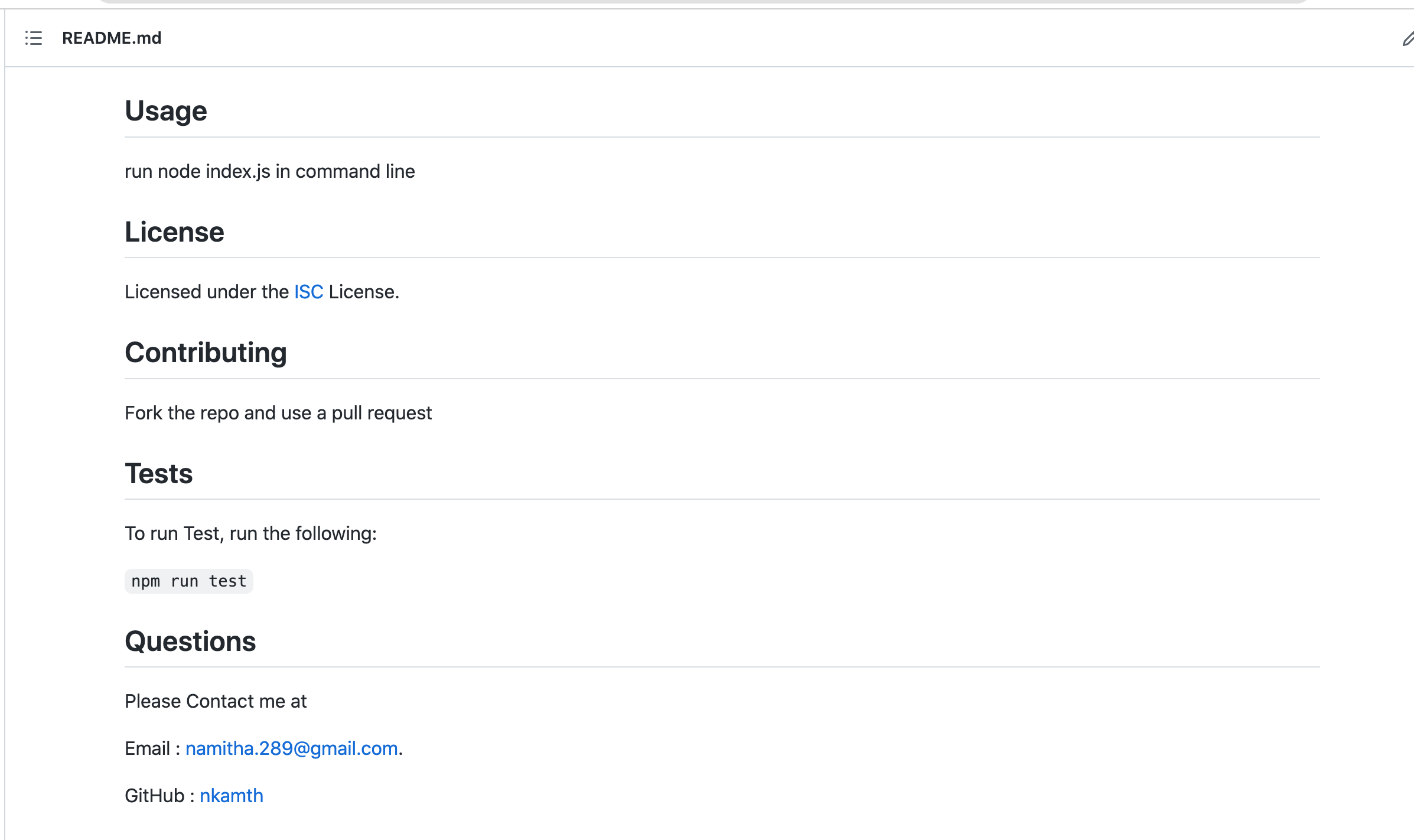 GitHub - nkamth/Professional-ReadMeGenerator