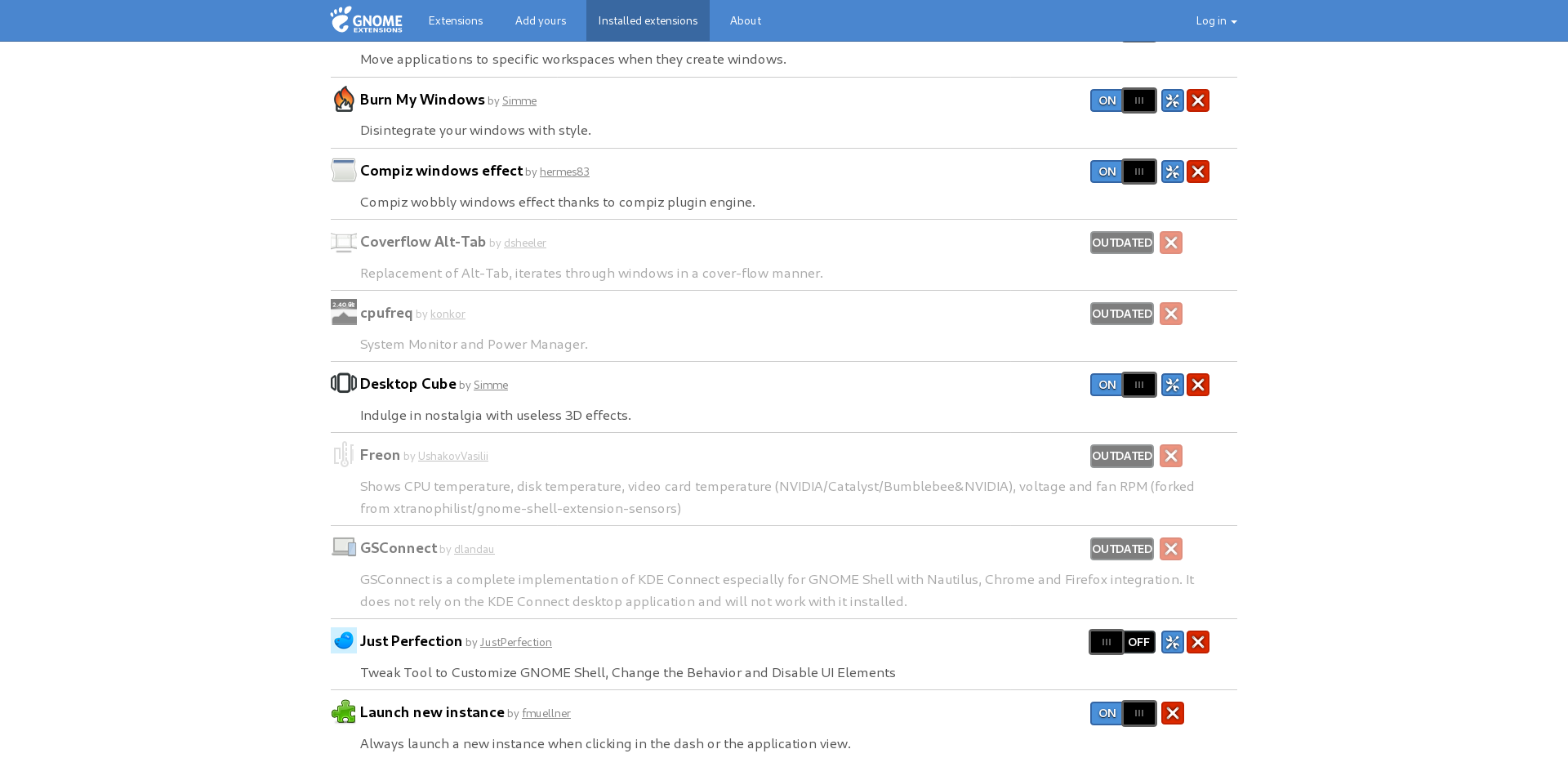 Incompatible with Gnome 43 · Issue #175 · dsheeler/CoverflowAltTab · GitHub