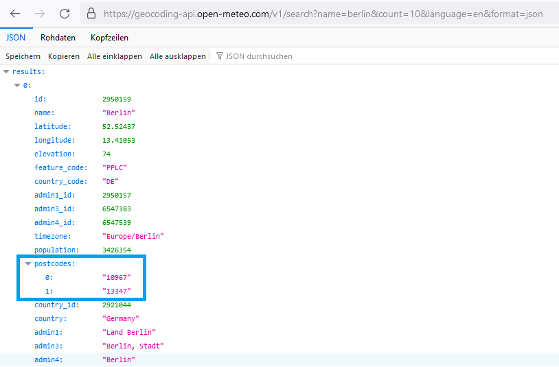 Availability of postal codes for location search · Issue #8 · open-meteo/geocoding-api · GitHub