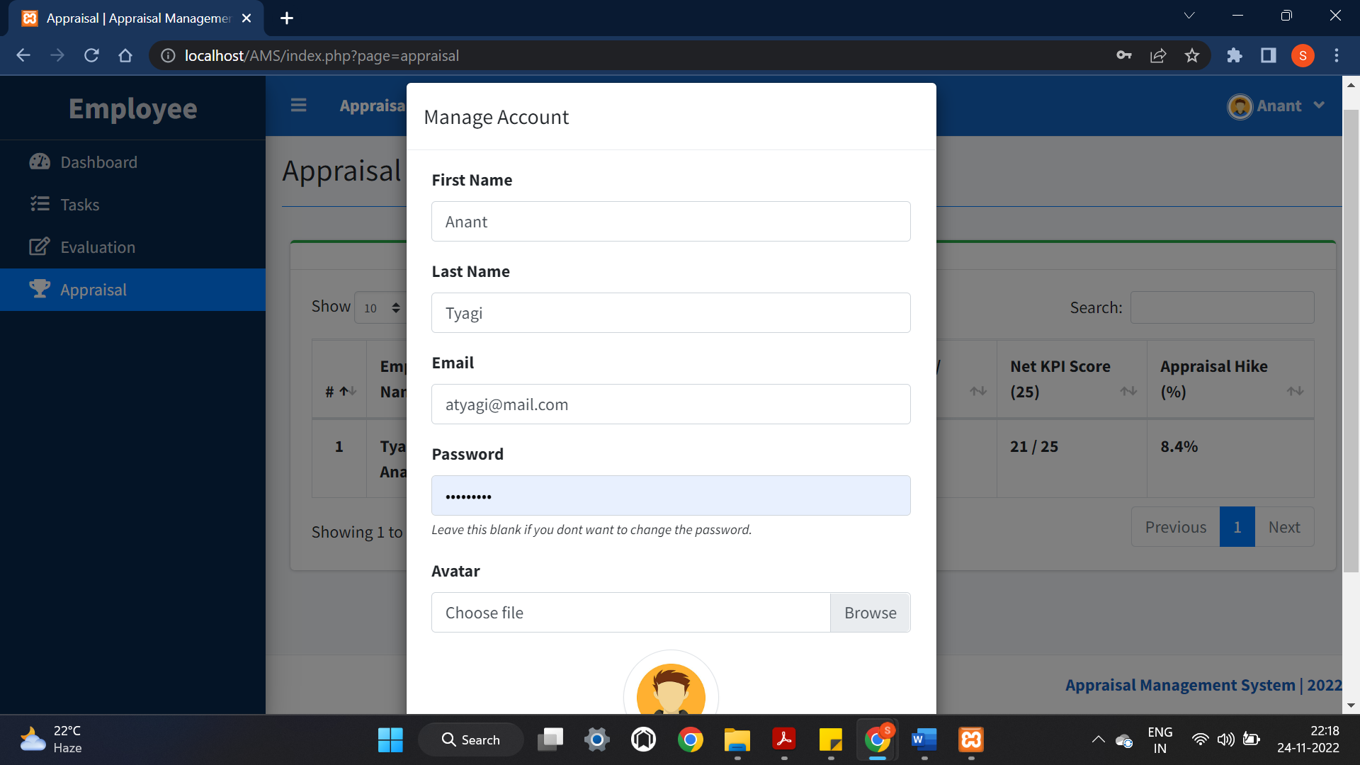 GitHub - thisIsSneha06/Appraisal_Mgmt_System