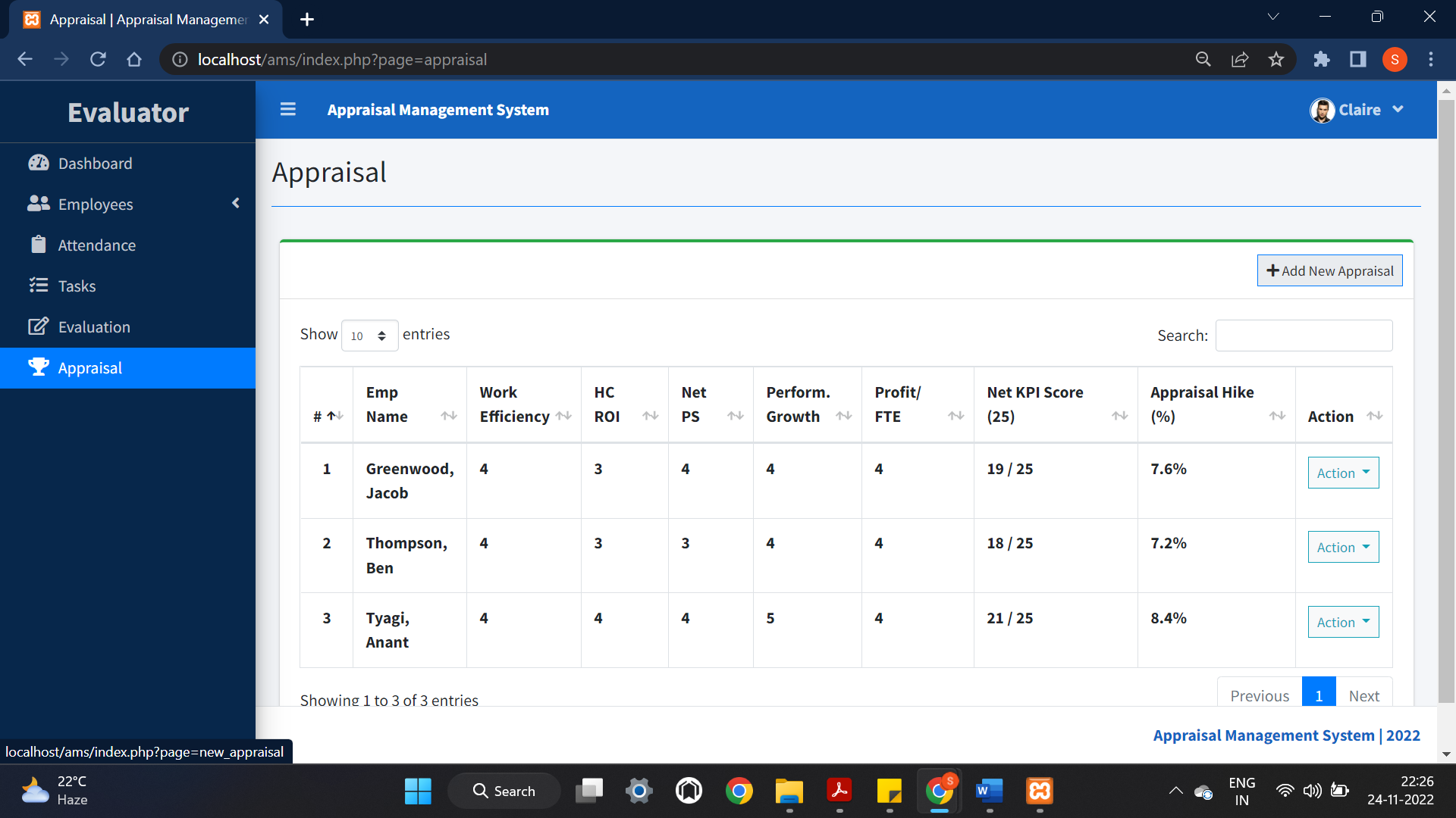 GitHub - thisIsSneha06/Appraisal_Mgmt_System