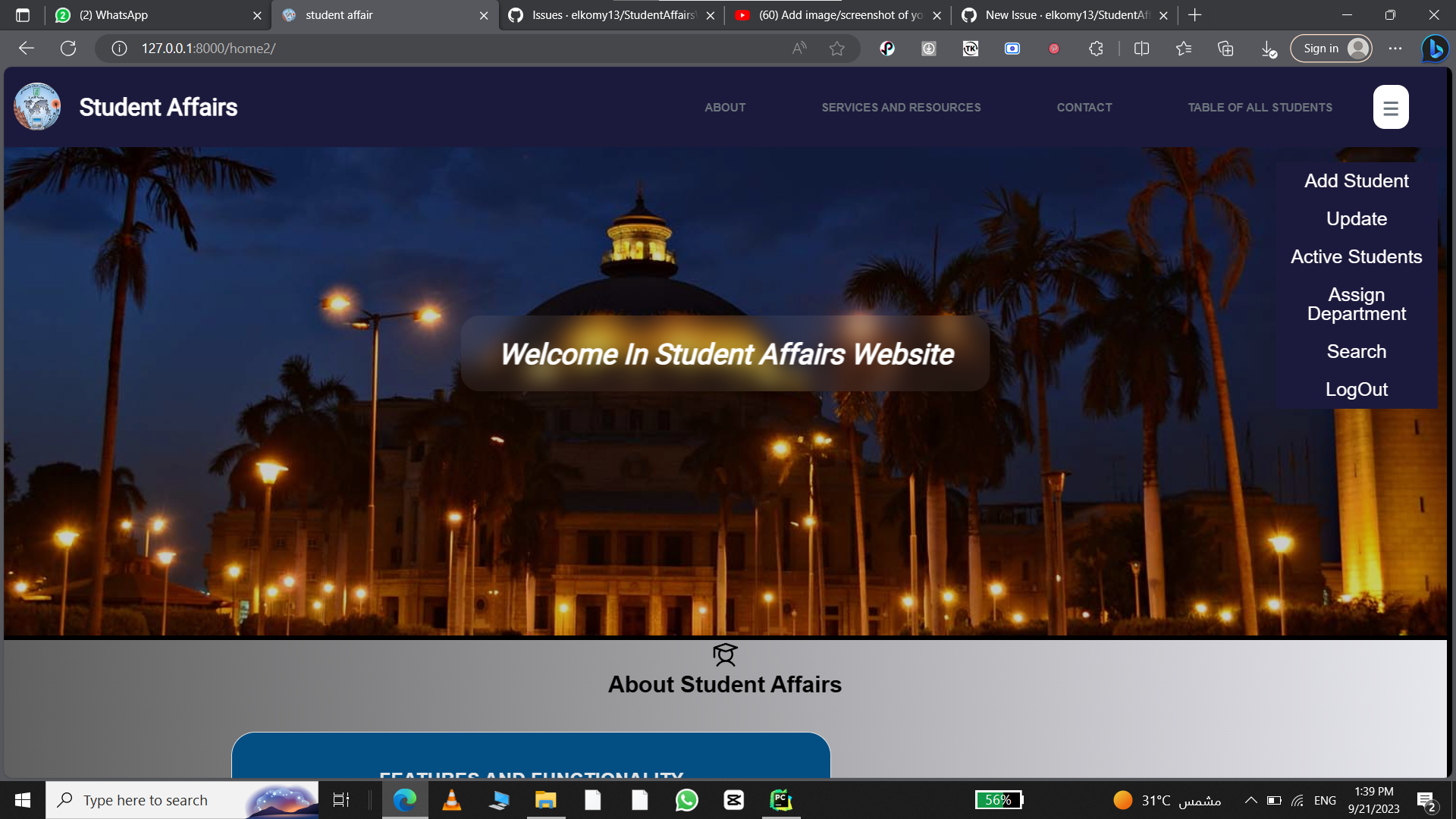 GitHub - elkomy13/StudentAffairsWebsite.github.io: This project is exclusively designed for ...