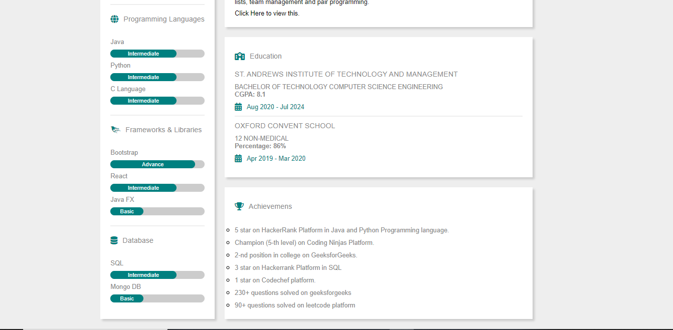 GitHub - vinay-a1coder/Resume_webpage: A resume webpage created using HTML and CSS is a digital ...