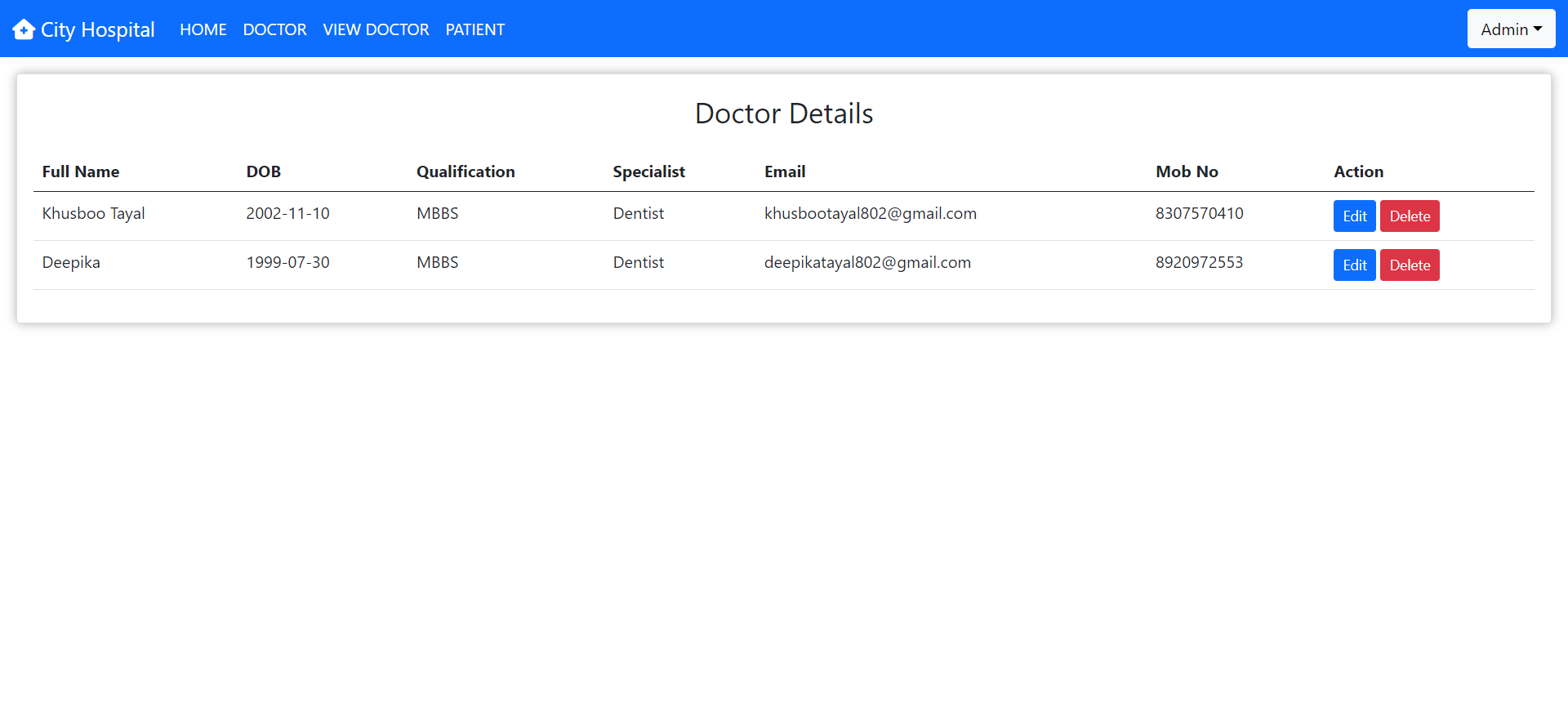 GitHub - 1Khusboo/HospitalManagementSystem