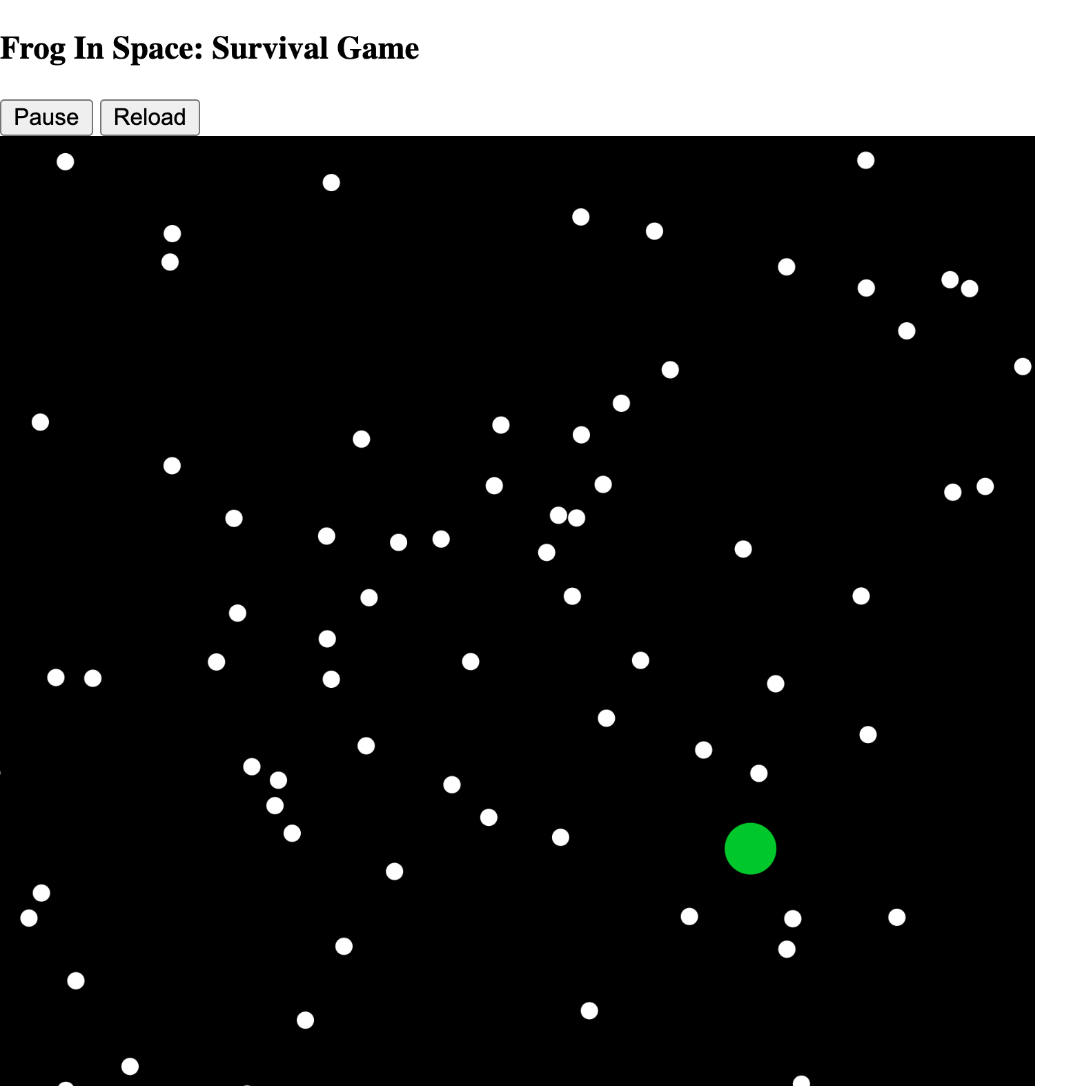 GitHub - eternalBackPain/Frog-in-space: Survival minigame using p5.js