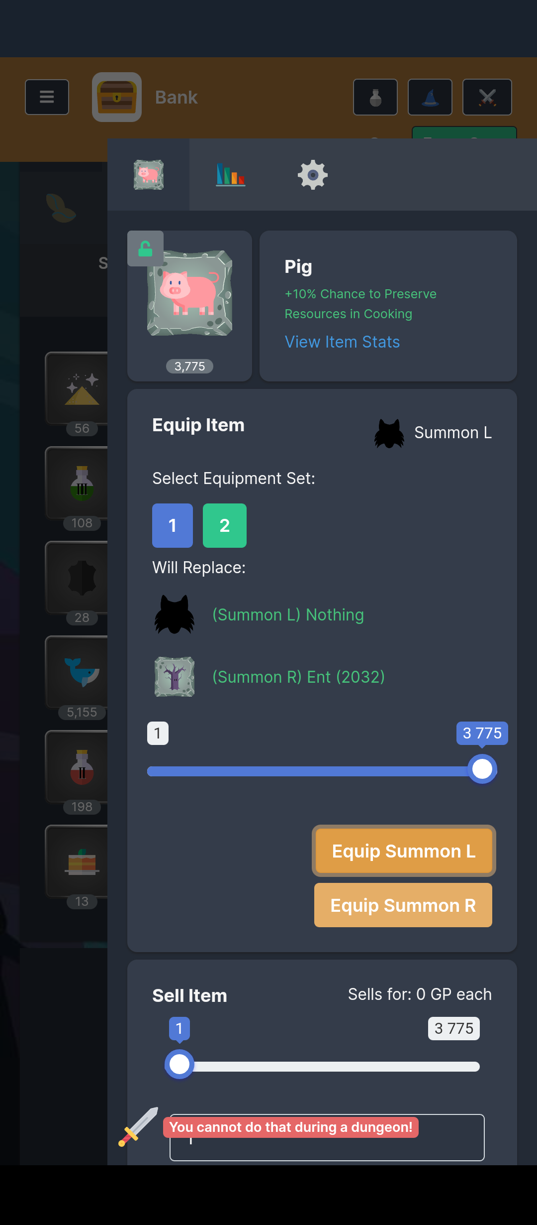 [Bug]: Unable to equip summoning tablets · Issue #2663 · MelvorIdle/melvoridle.github.io · GitHub
