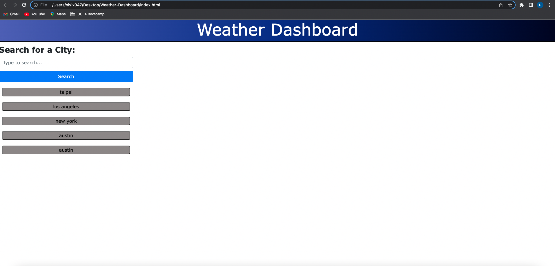 GitHub - Nivix047/Weather-Dashboard