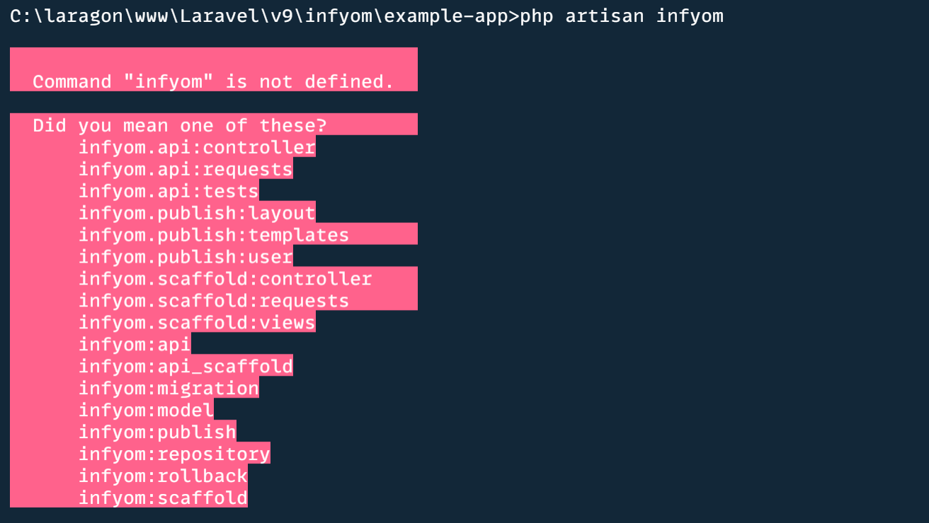 [Bug]: syntax error, unexpected token "?" when using console command · Issue #996 · InfyOmLabs ...
