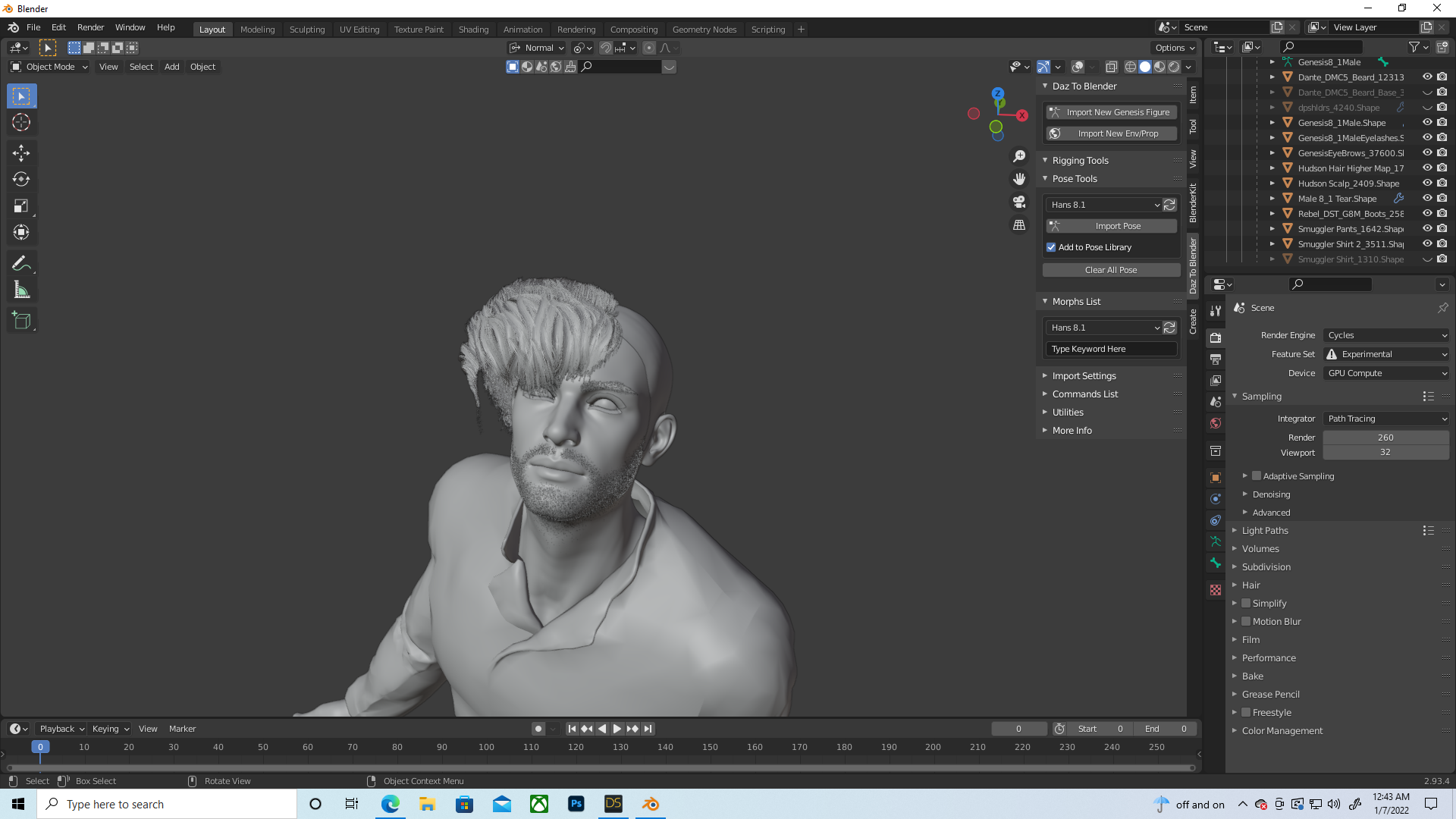 Hair Not Following Pose · Issue #107 · daz3d/DazToBlender · GitHub