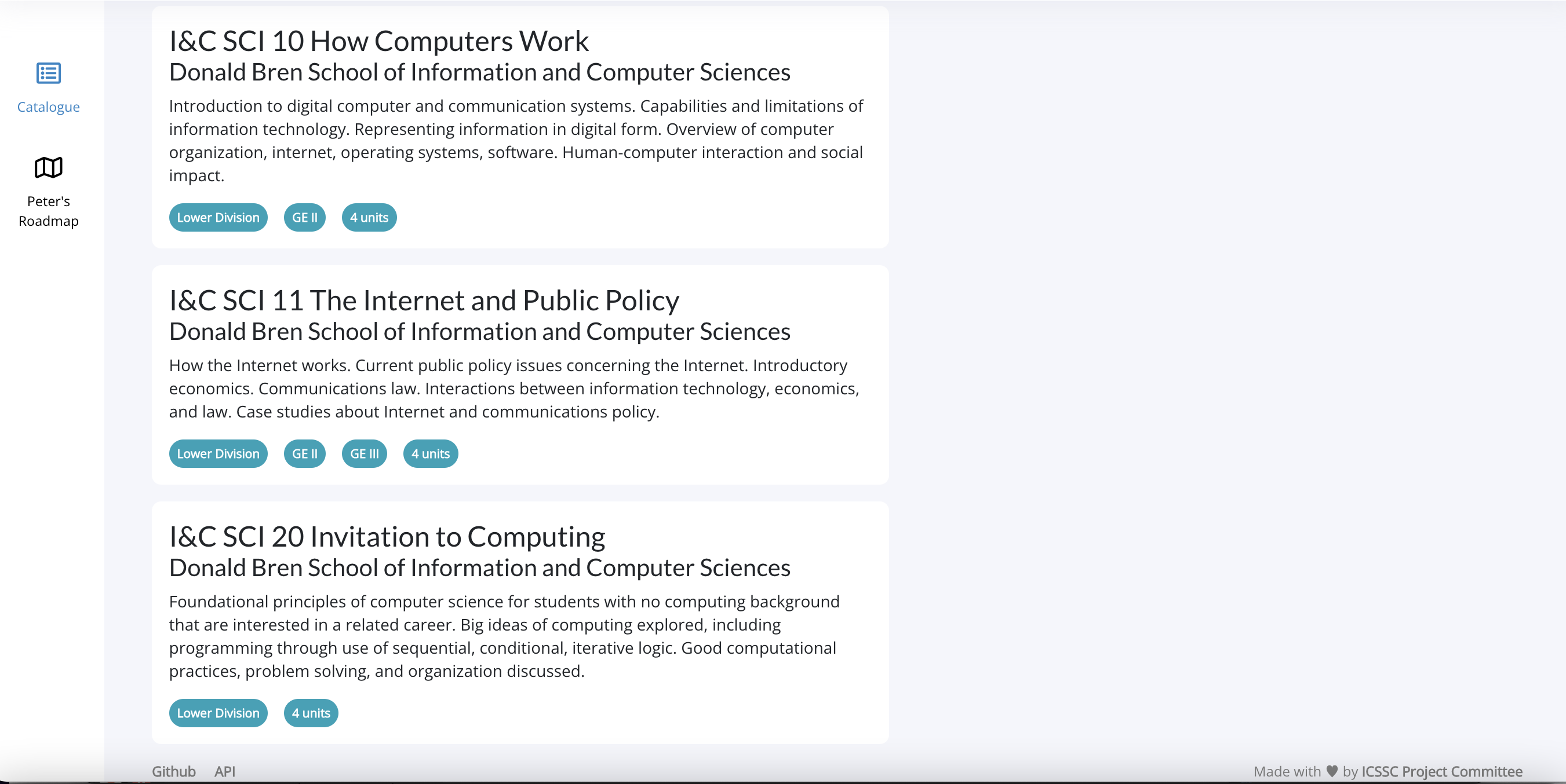 Adapt the sidebar display to be "sticky" · Issue #250 · icssc/peterportal-client · GitHub