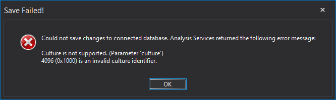 Culture is (suddenly) not supported · Issue #576 · TabularEditor/TabularEditor3 · GitHub