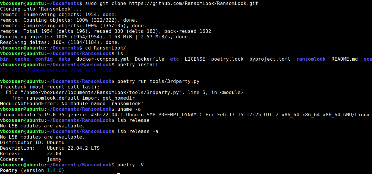 [Bug]: ransomlook module isn't installed · Issue #120 · RansomLook/RansomLook · GitHub