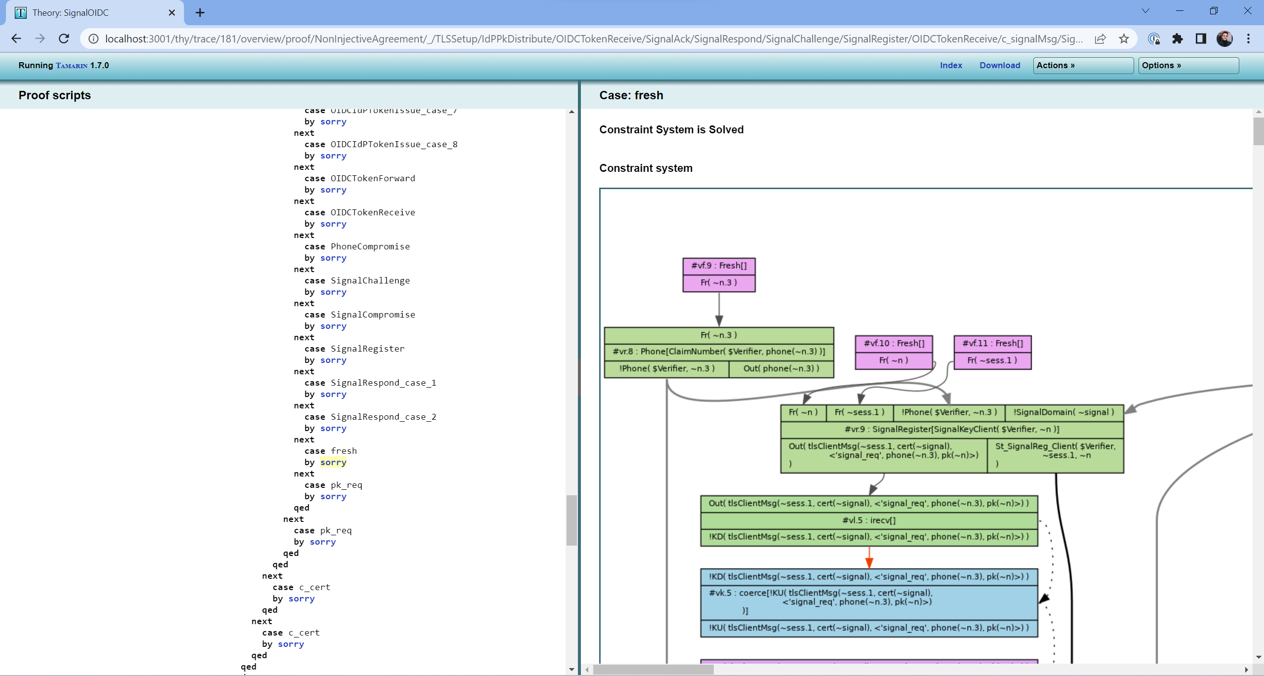 "Constraint System Solved" yet no visual feedback · Issue #471 · tamarin-prover/tamarin-prover ...