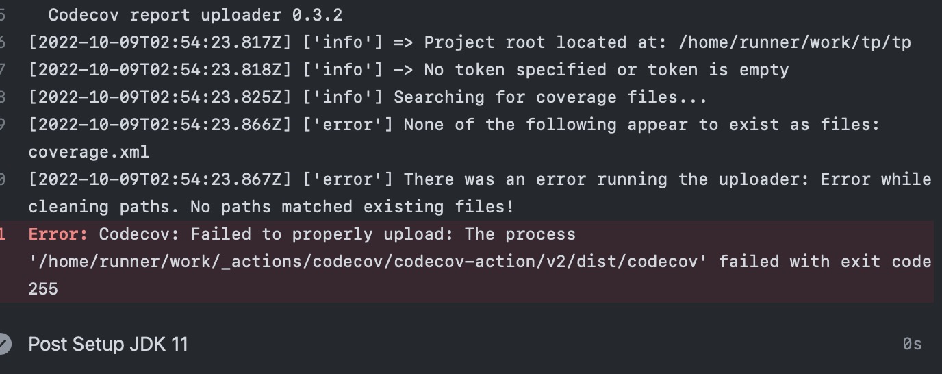 Does anyone meet error of codecov with this pls help sos · Issue #335 · nus-cs2103-AY2223S1 ...