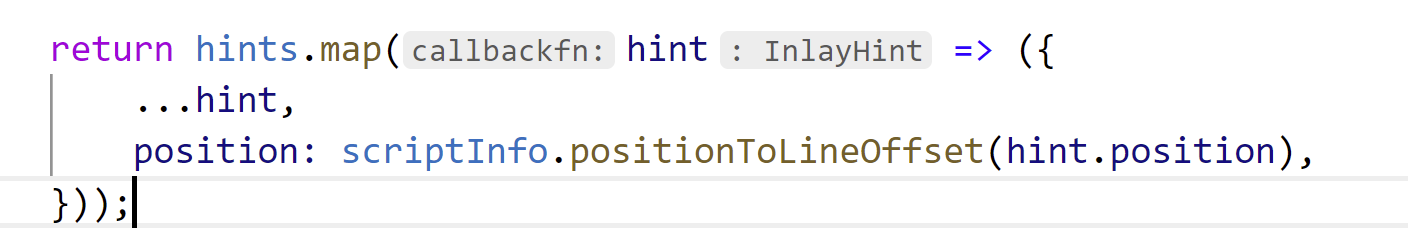 Inlay hints look awkward for callback parameters with a single parameter · Issue #45389 ...