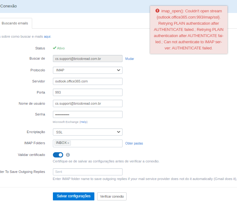 Imap Open Couldn T Open Stream { 993 Imap Ssl