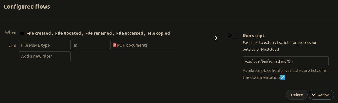 Unable to match a directory name for triggering workflow_script · Issue #109 · nextcloud ...