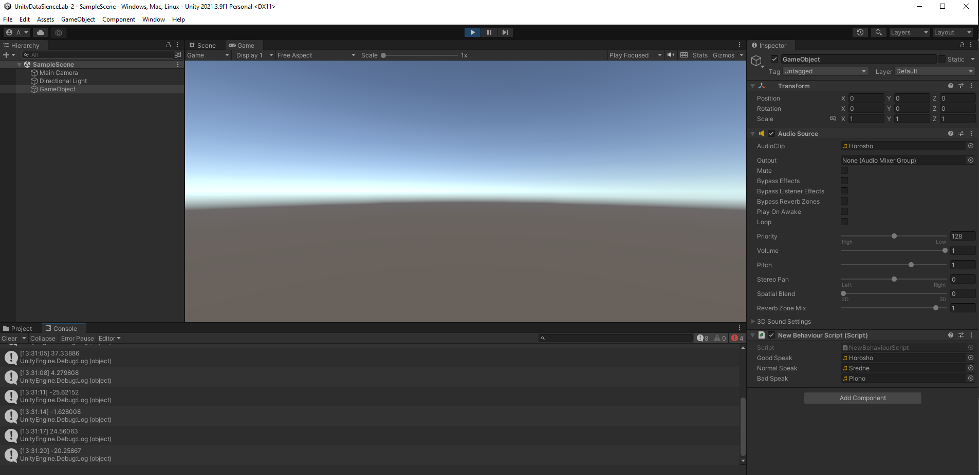 GitHub - temaambrushkevich/Unity-Python-GoogleSheets-lab2: Отчёт по ...