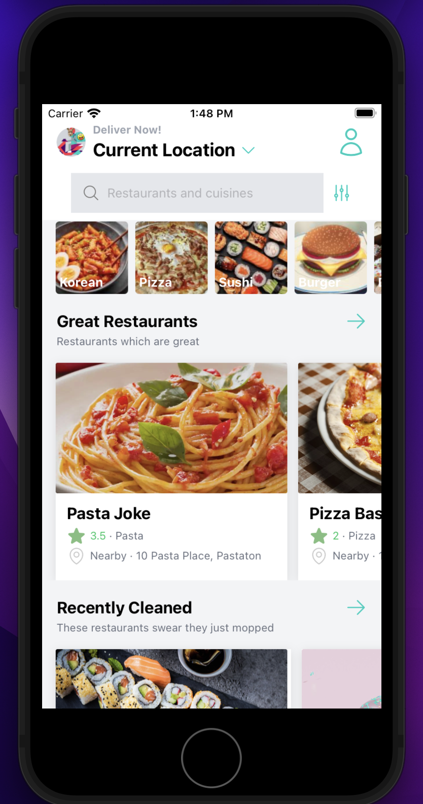 GitHub - jonnyabrams/kangalivery: Deliveroo clone using React Native and Redux Toolkit