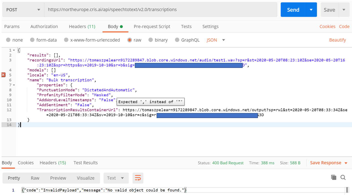 Is there any way to transcribe all audios in a blob folder at once ...