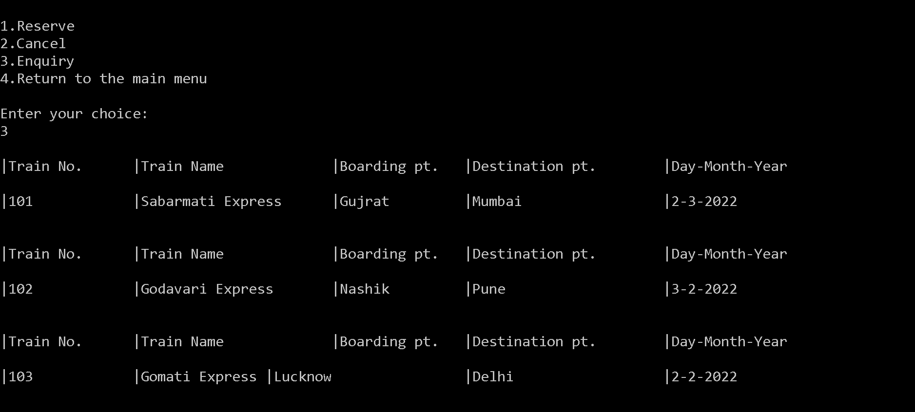 GitHub - ChoudhariNikita/Railway-Reservation-System: Simple Railway ...