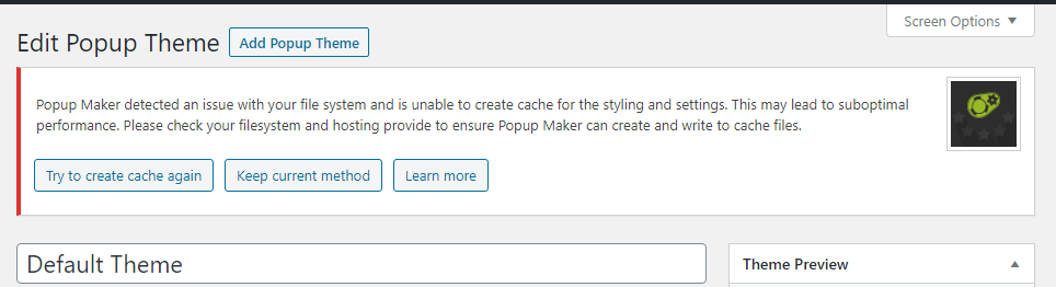 Error In Cache When WordPress Has Trouble Within Filesystem · Issue #730 · PopupMaker/Popup ...