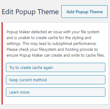 Error In Cache When WordPress Has Trouble Within Filesystem · Issue #730 · PopupMaker/Popup ...