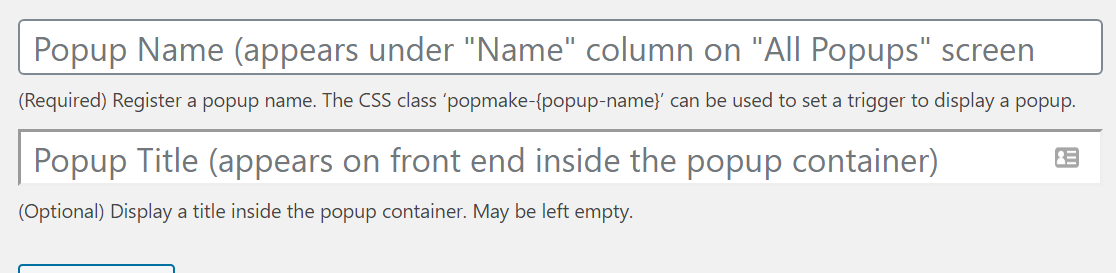 Simplify Popup Name & Title Fields · Issue #801 · PopupMaker/Popup-Maker · GitHub